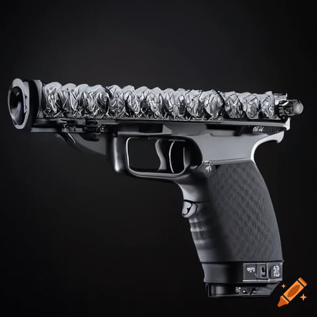 Sleek and innovative weapon design on Craiyon