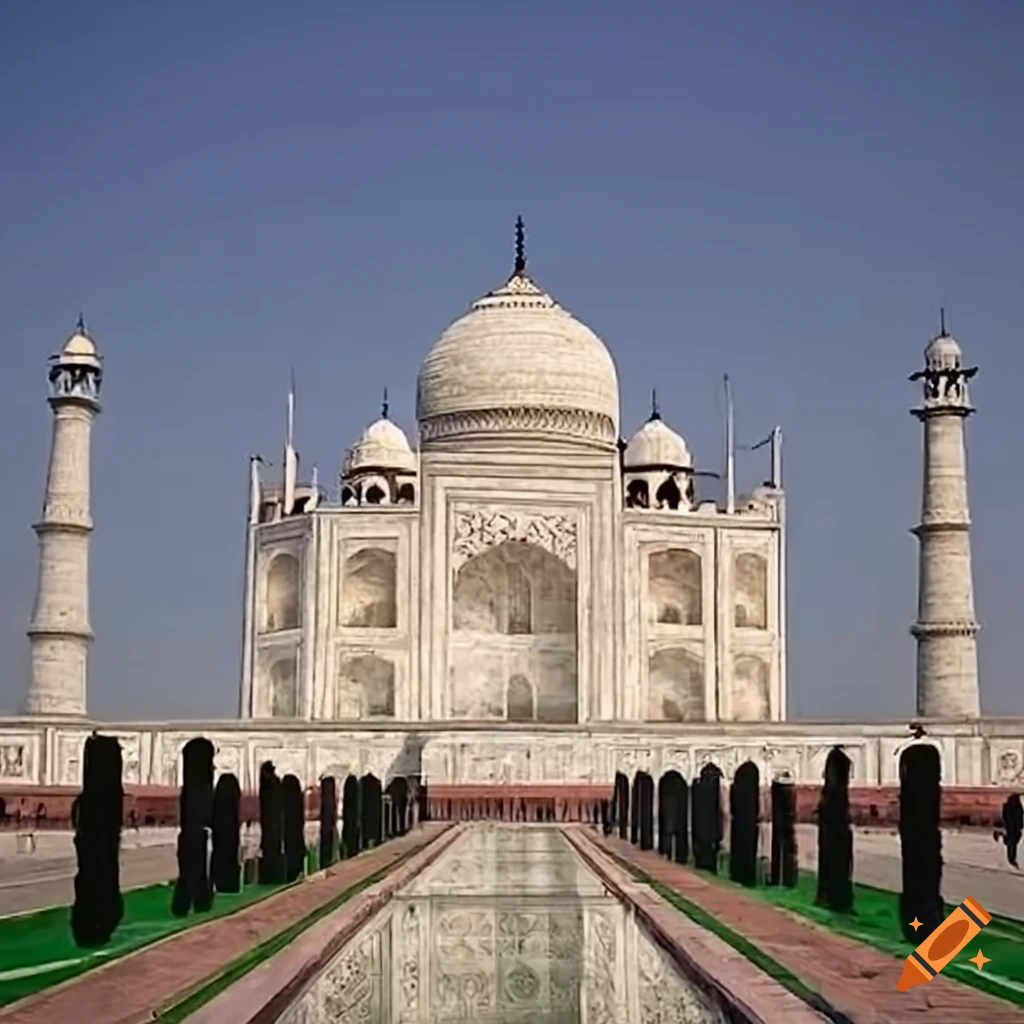 Cat admiring the taj mahal on Craiyon