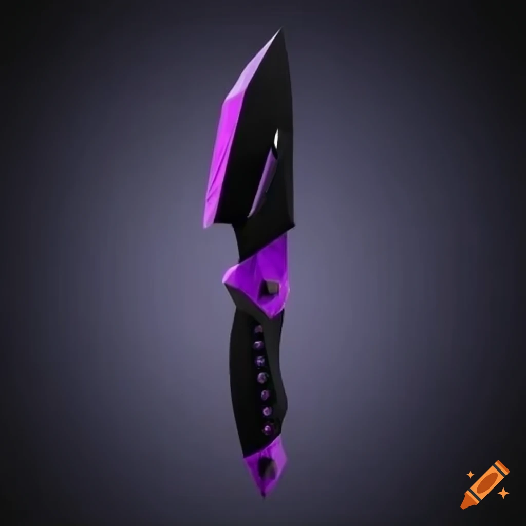 Colorful karambit knife inspired by call of duty on Craiyon