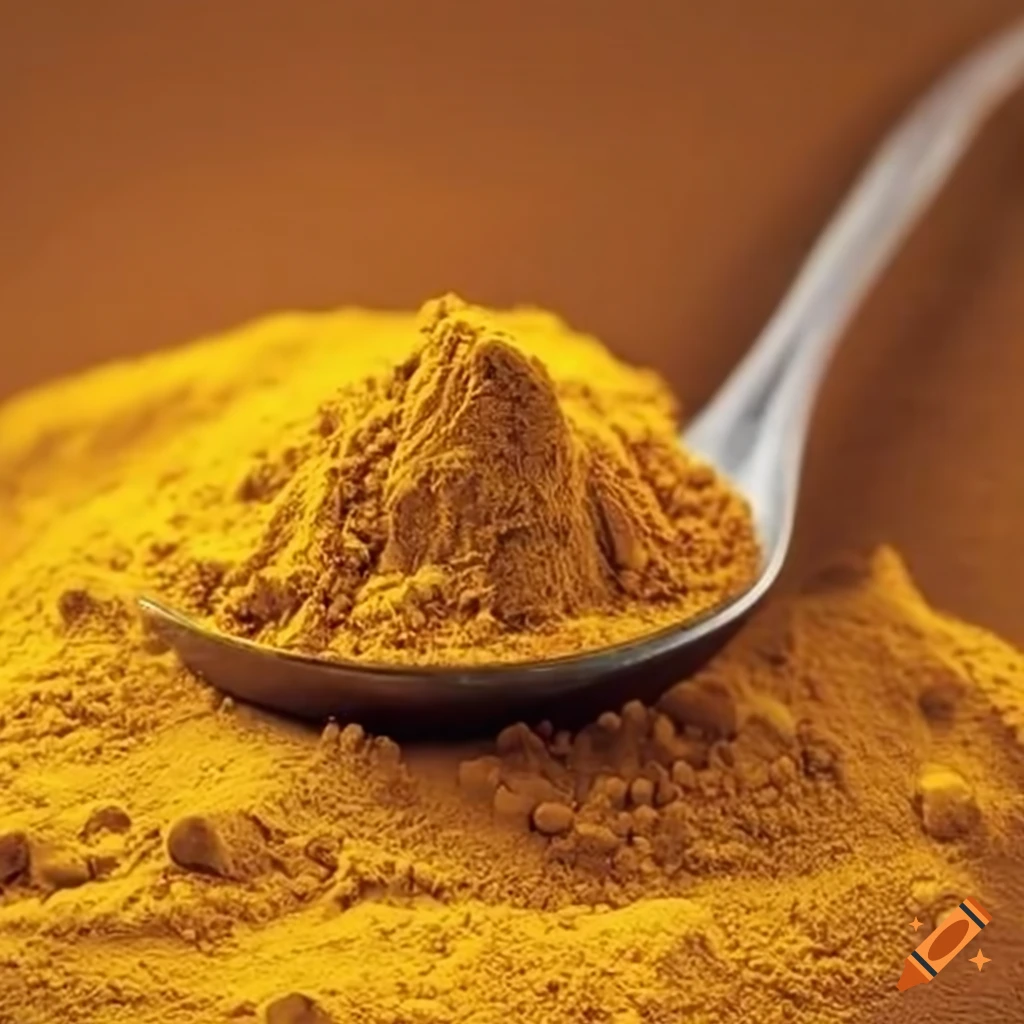 Turmeric powder on Craiyon