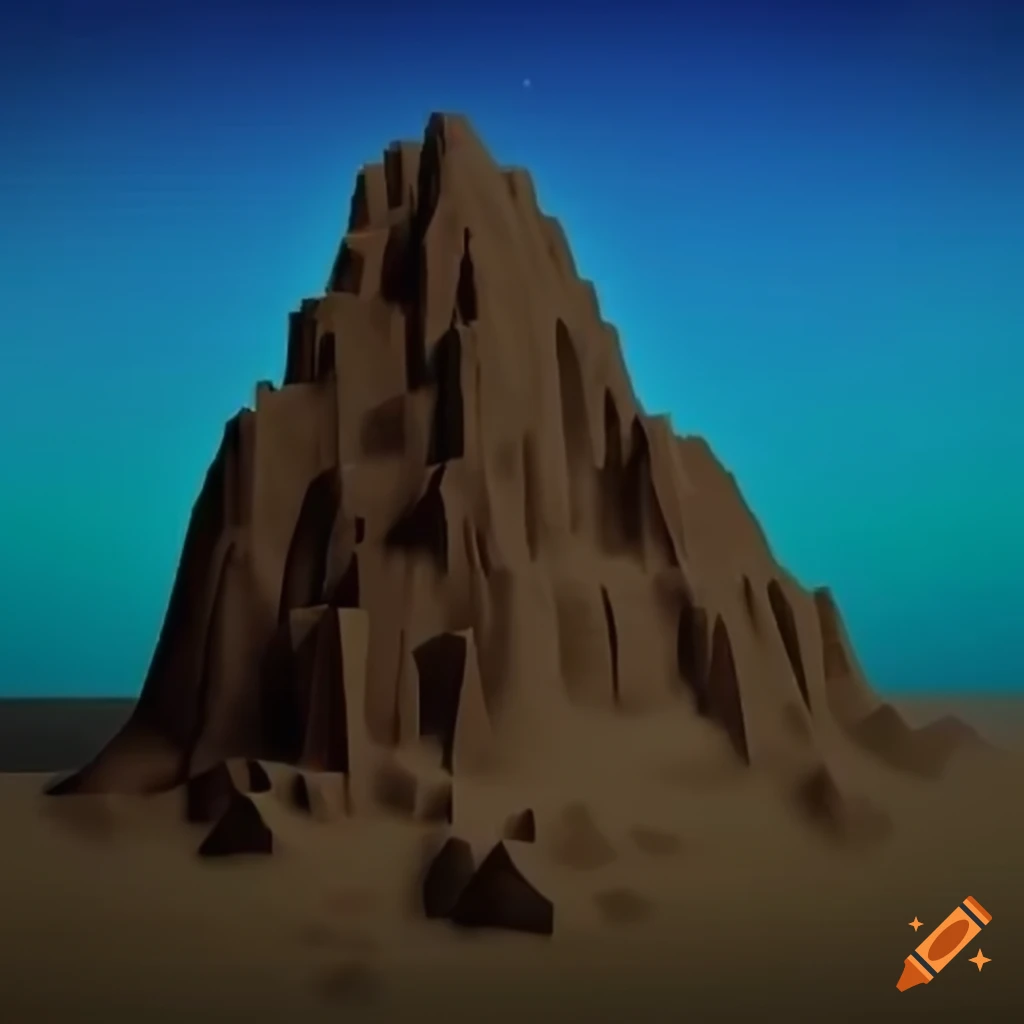 Blocky landscapes with no boundaries on Craiyon