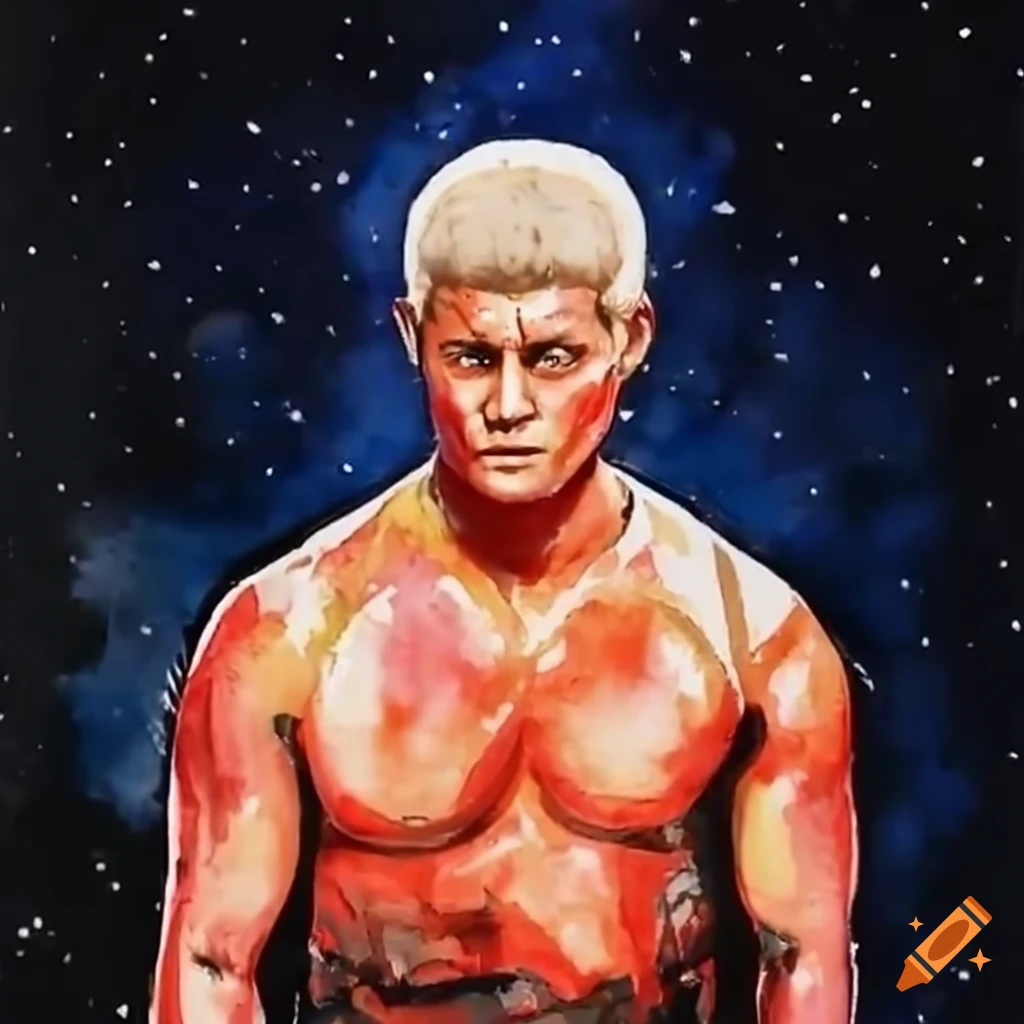 Cody rhodes looking up at the stars
