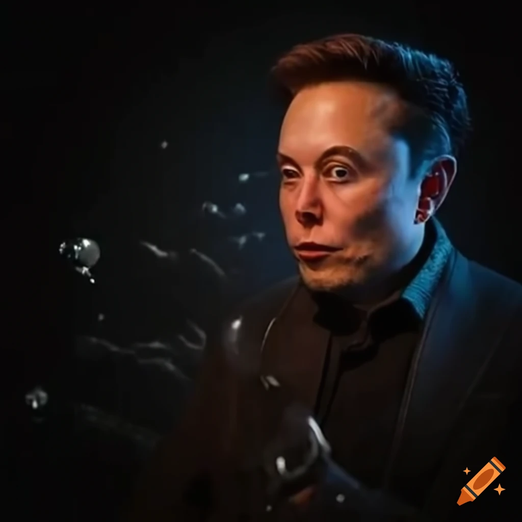 Elon musk in a superman suit on Craiyon