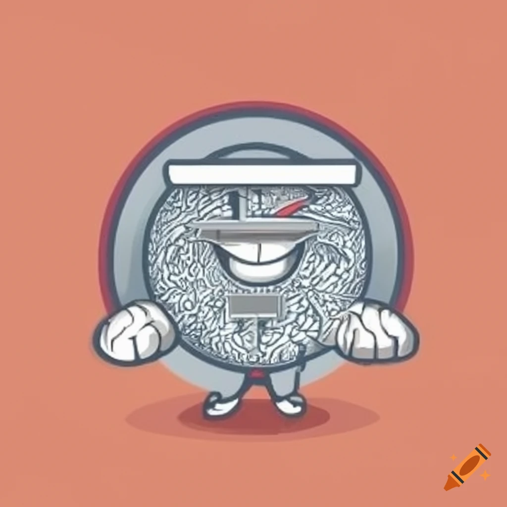 Wireframe mascot representing six sigma symbol on Craiyon