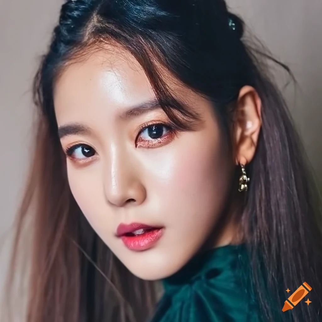 Documentary portrait of a captivating asian actress on Craiyon