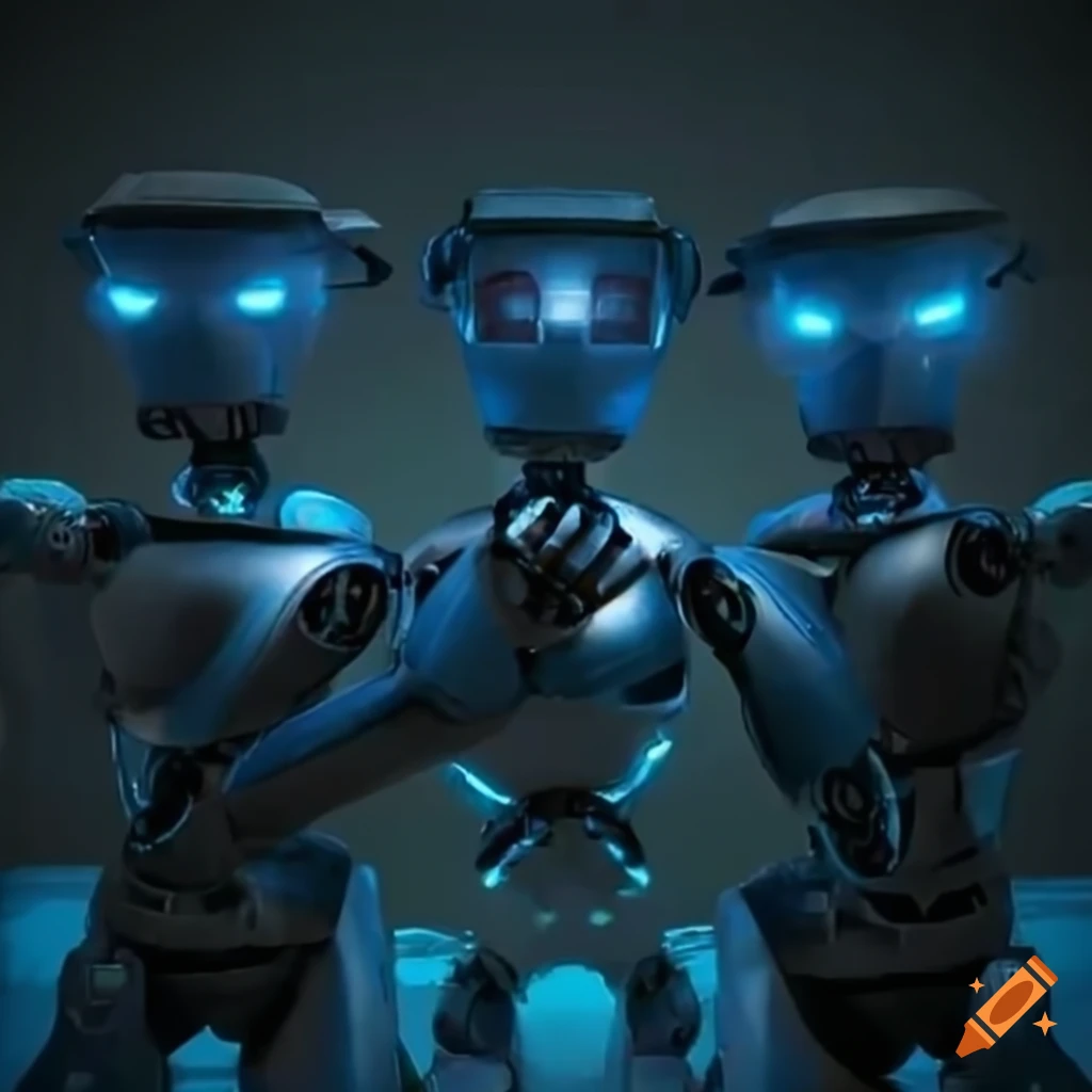 Ai robots on Craiyon