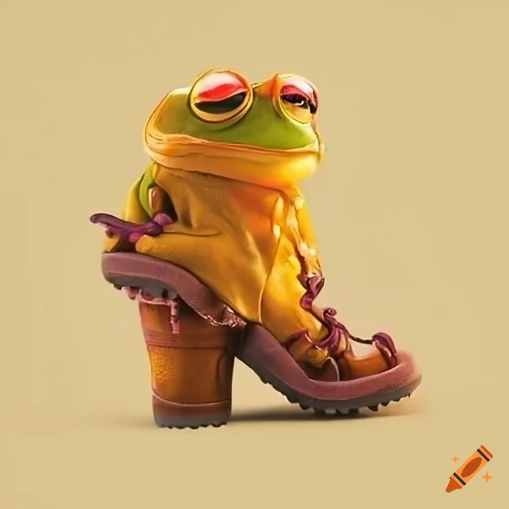 Picture of frog boots on Craiyon