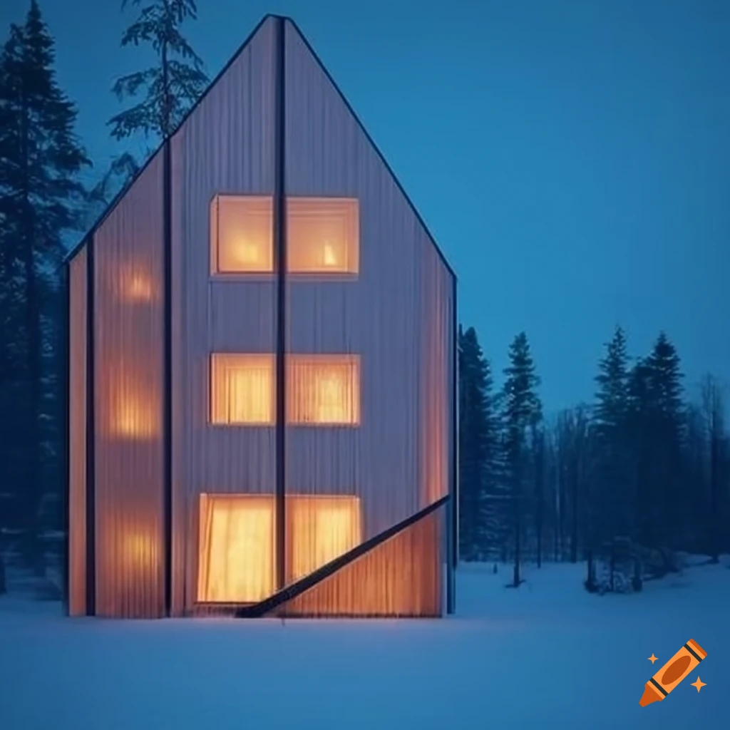 Minimalist tower cabin in finnish architecture