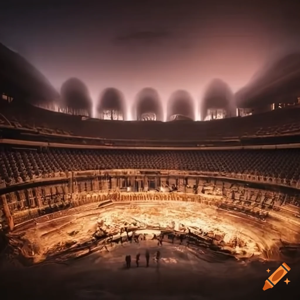 Desert arena from hunger games on Craiyon