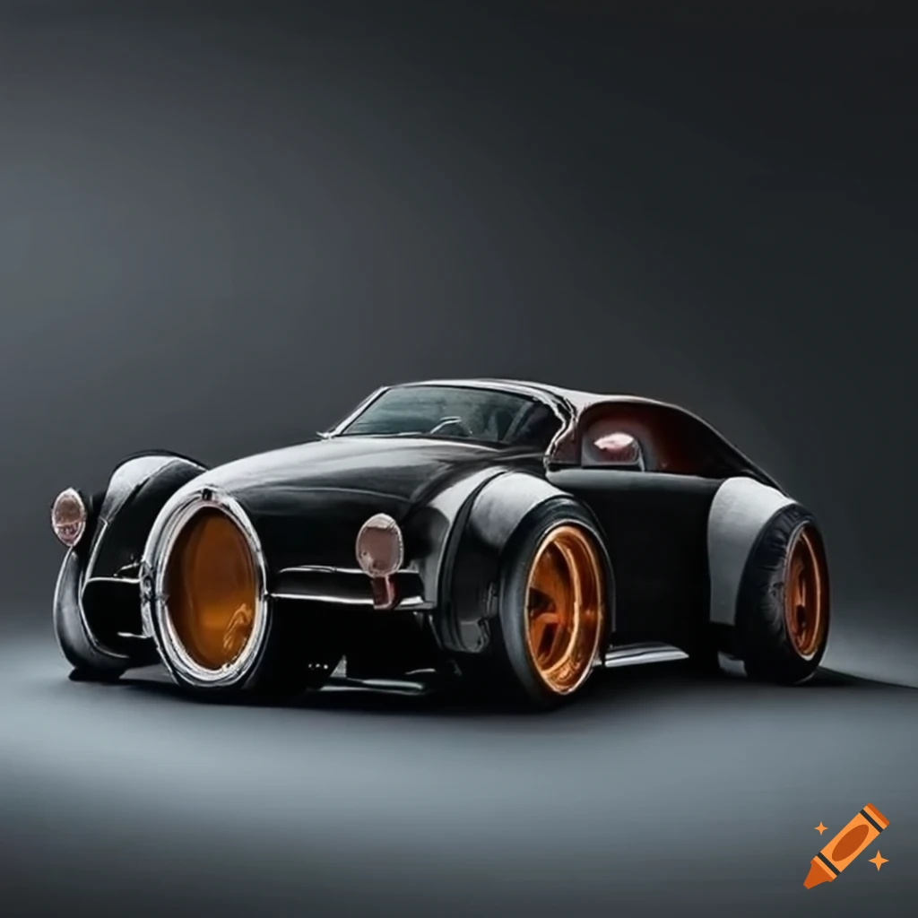 Vintage bugatti prototype with wide wheels and liberty walk bodykit on ...