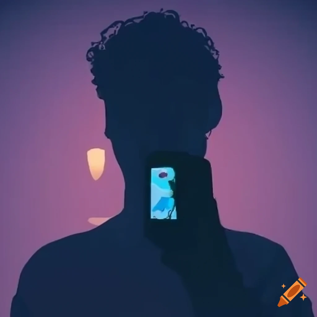 Person scrolling on a device