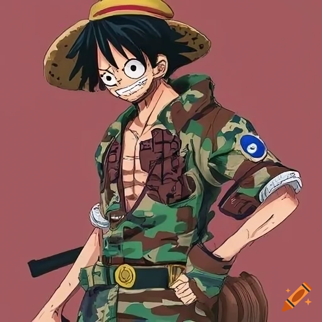 Luffy holding indian flag on Craiyon