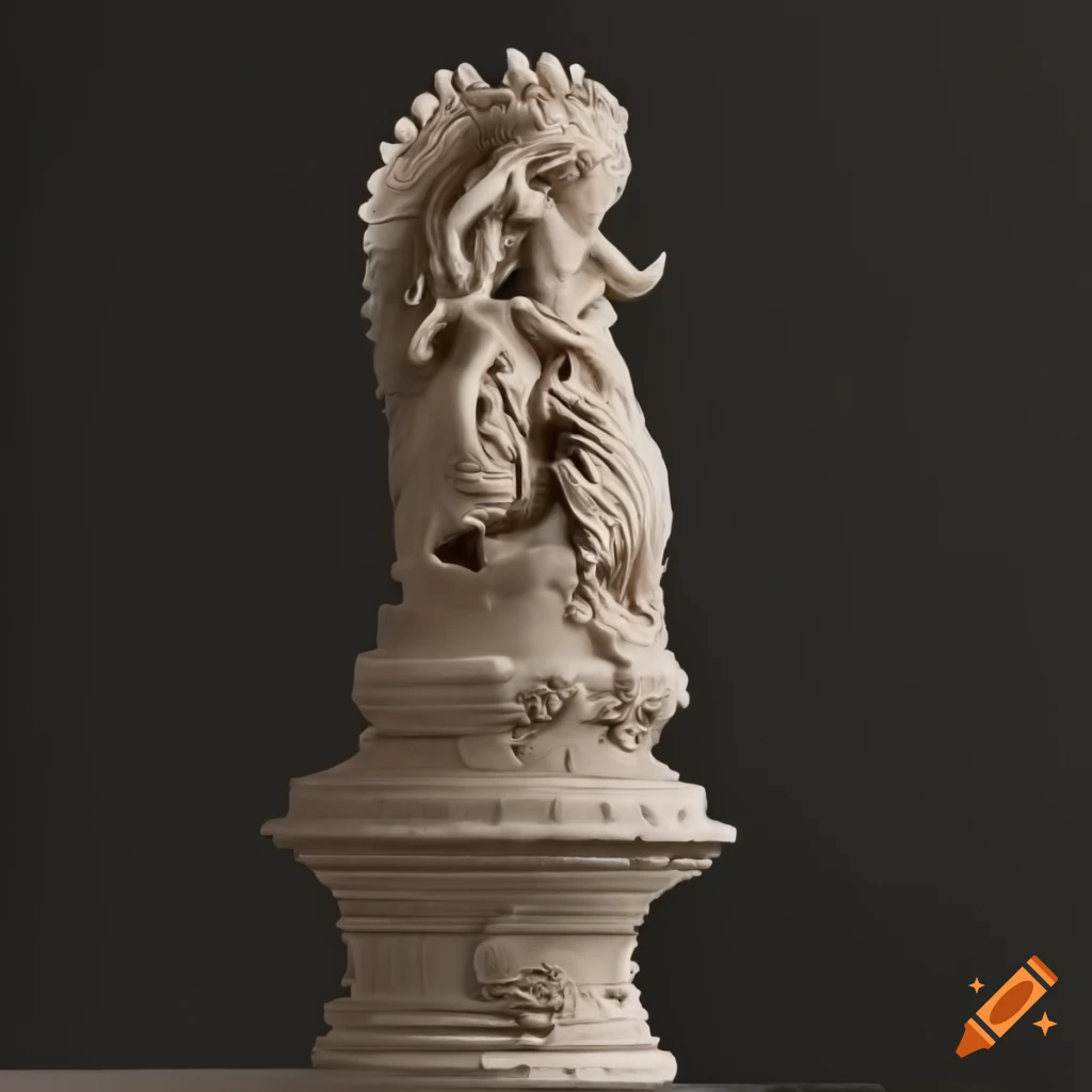 Image depicting intricate sculpture details on Craiyon