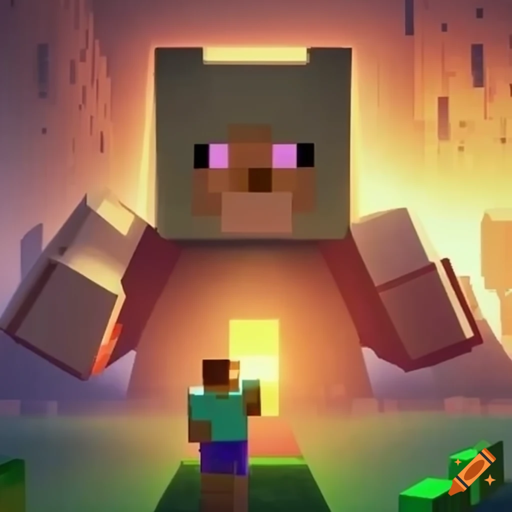 Minecraft animation world on Craiyon