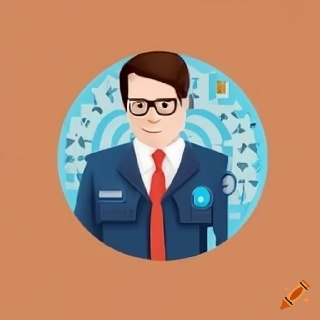Chief information security officer illustration on Craiyon