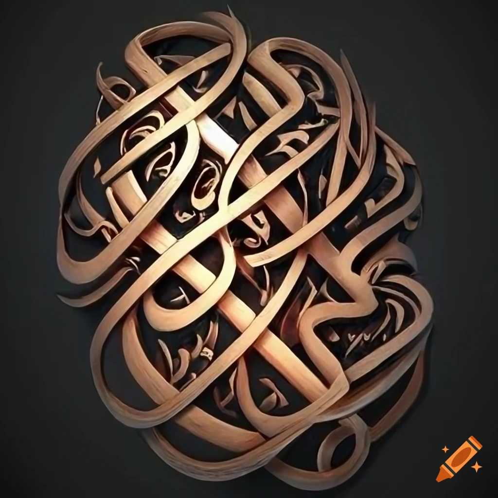 Unique 3D artwork blending artistic and writing styles on Craiyon