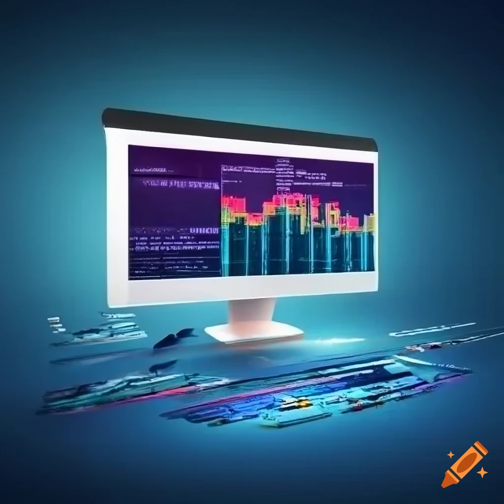 User interface design for trading platform in 2080 on Craiyon
