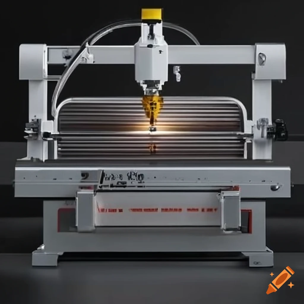1325 chinese cnc router cutting through hard material on Craiyon