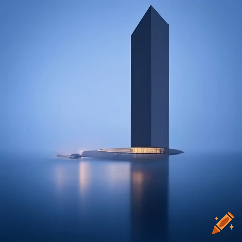 Norwegian minimalist architecture tower sanctuary on Craiyon