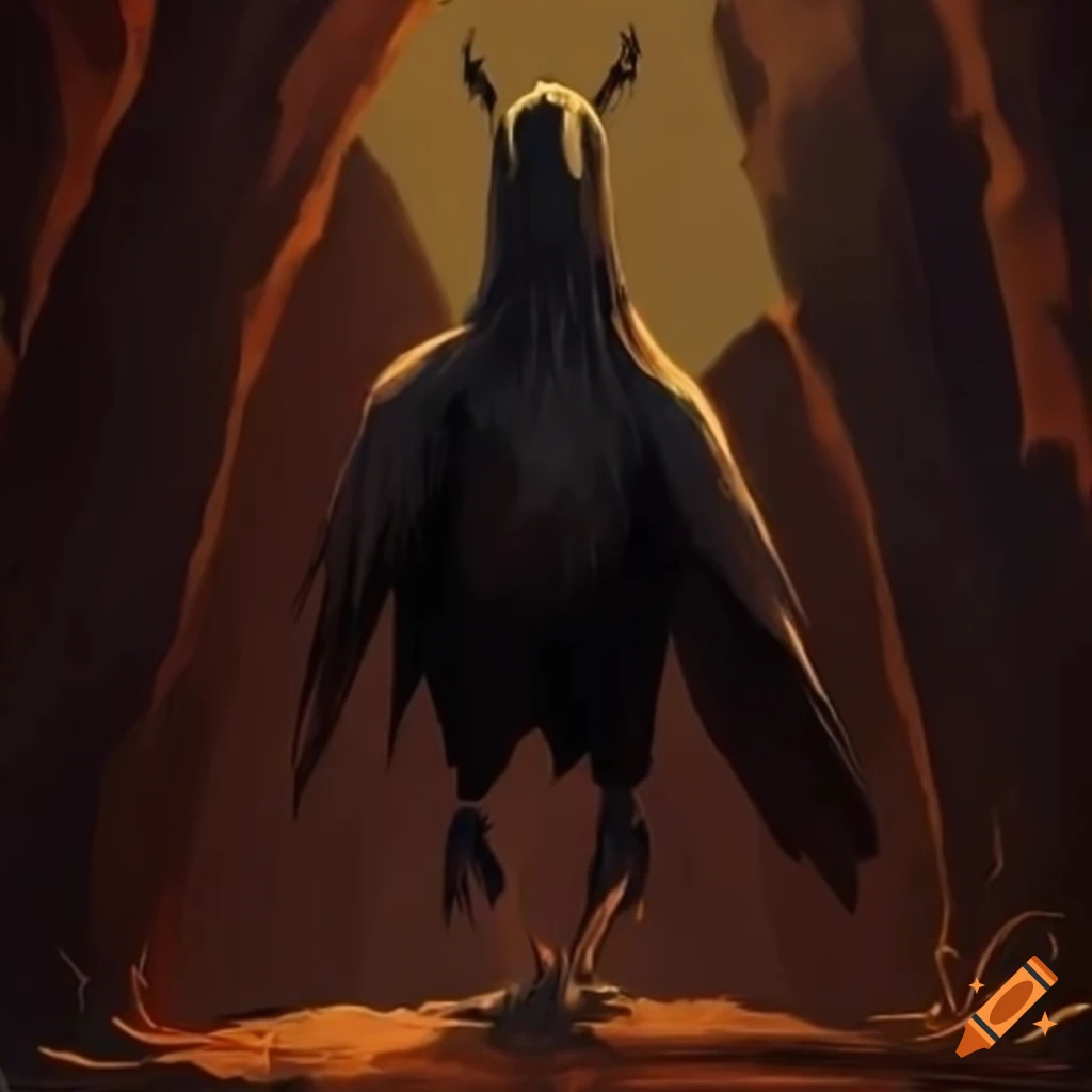 White raven flying above a castle with a comet in the background on Craiyon