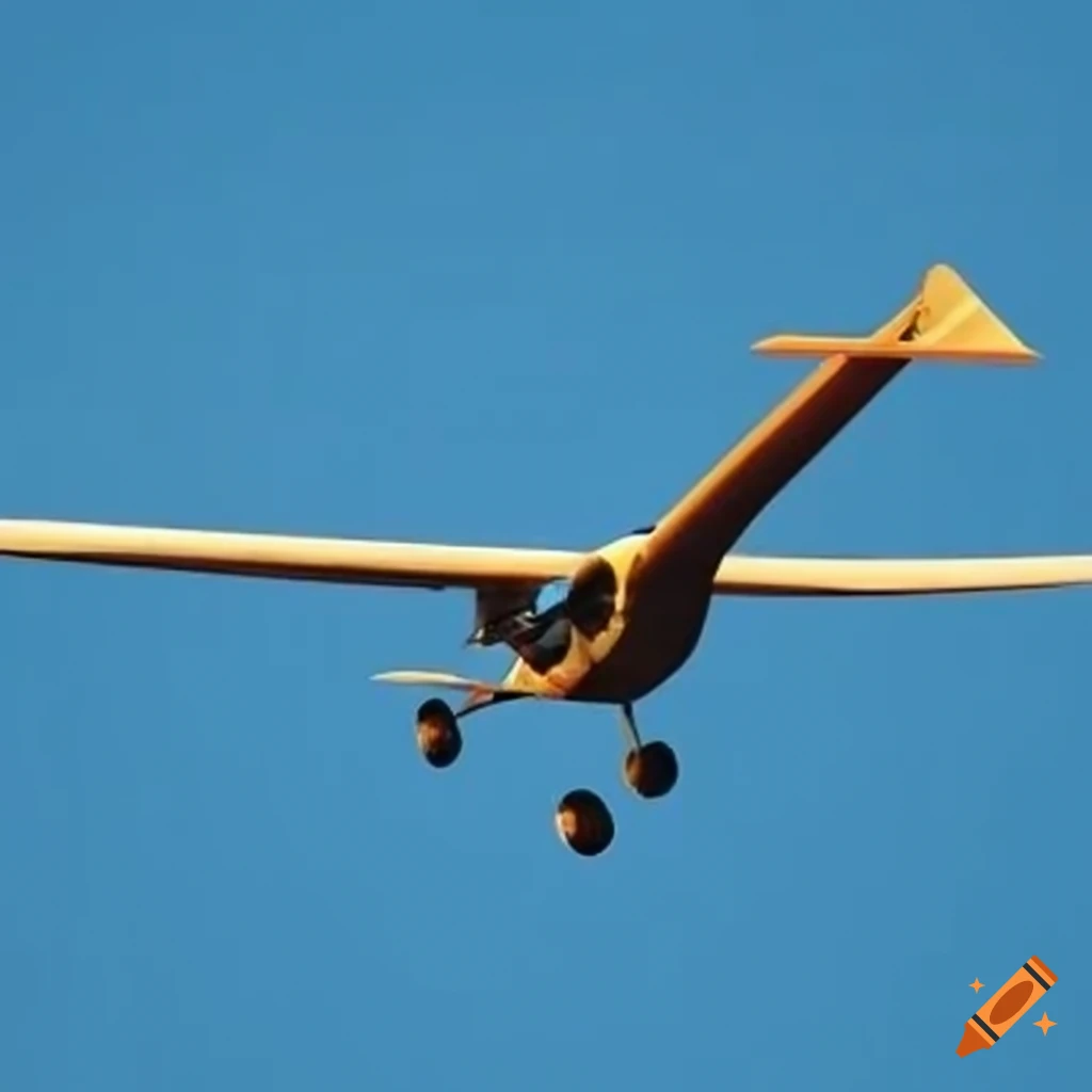 Illustration explaining the basics of glider flights on Craiyon