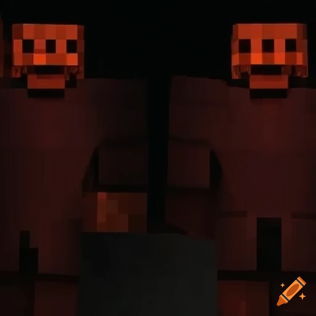 Nether mobs on Craiyon