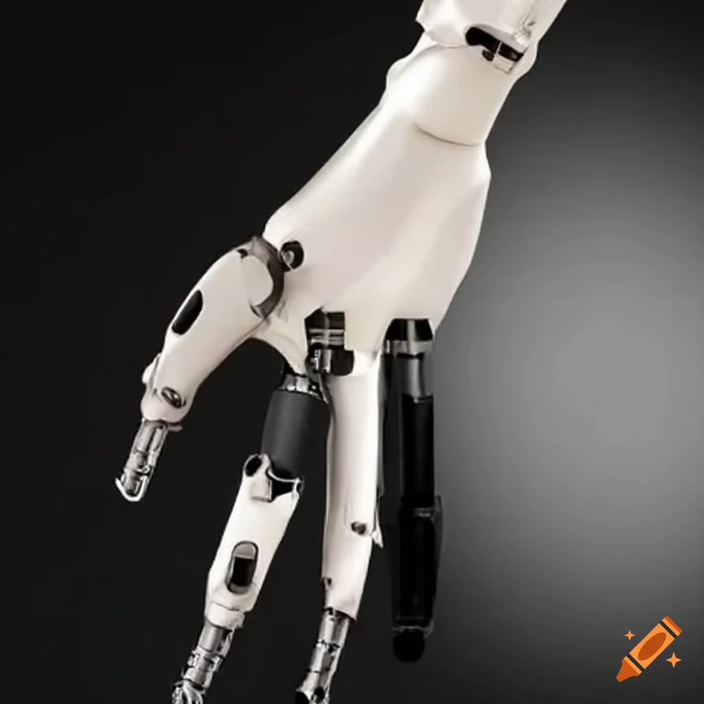 Bionic prosthetic hand on Craiyon