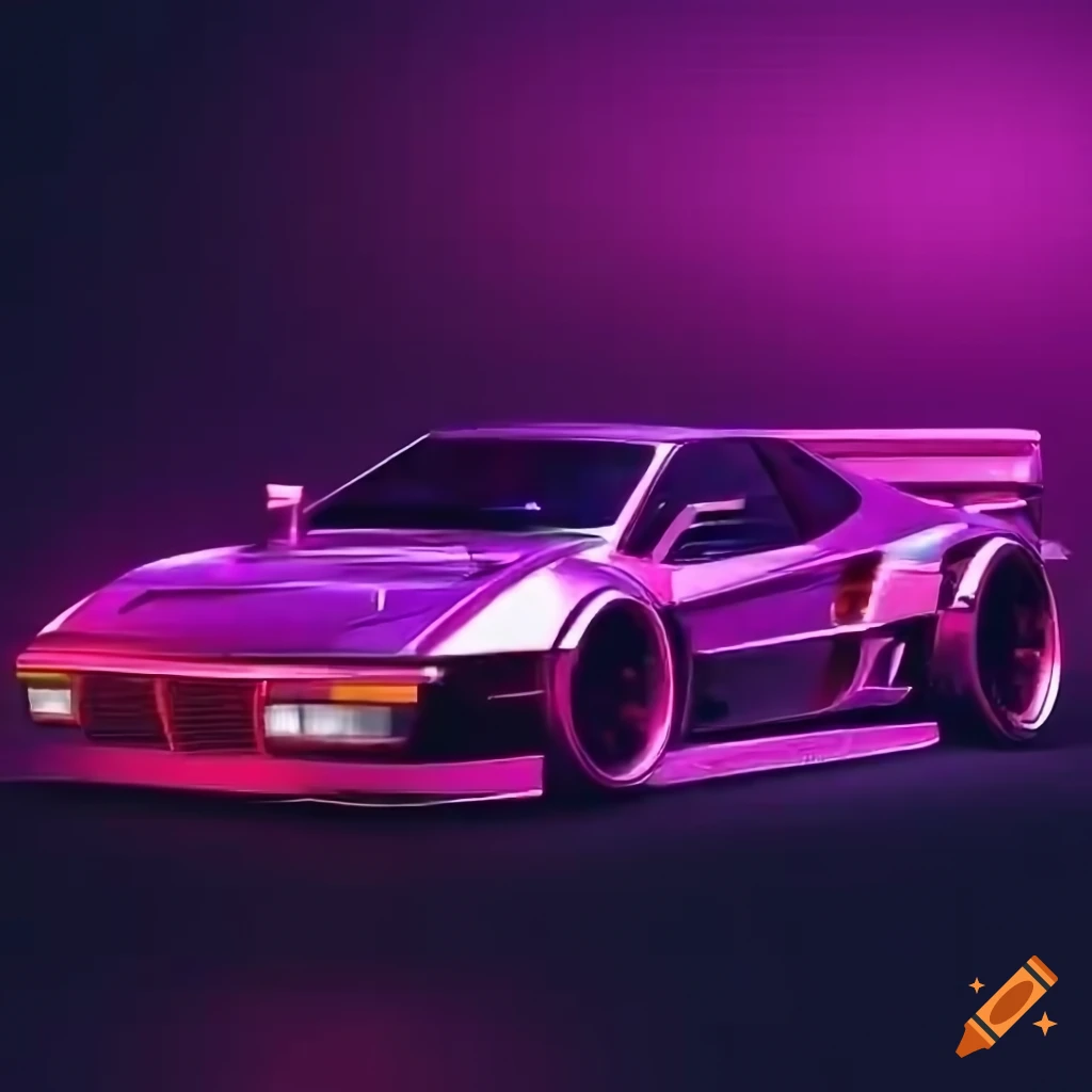Cyberpunk Vintage Ferrari Testarossa With Liberty Walk Body Kit Cyberpunk Vintage Ferrari Testarossa With Liberty Walk Body Kit