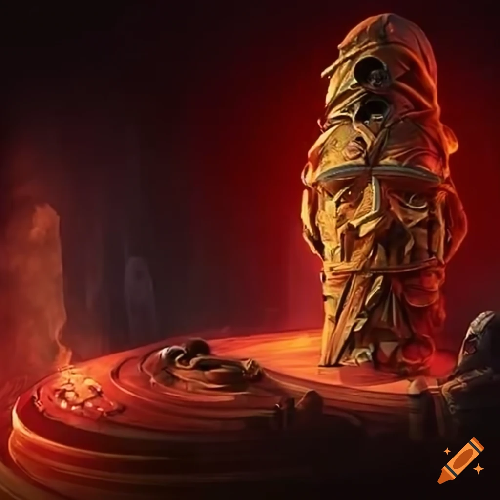 Illustration of a levels system on Craiyon