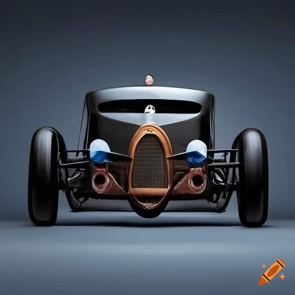 Vintage v16 bugatti model on Craiyon