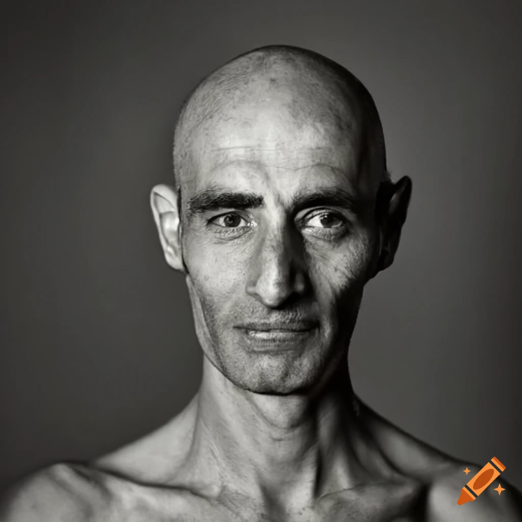 Portrait of a mature kurdish man with great cheekbones