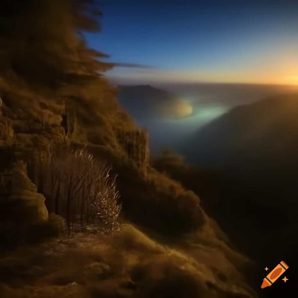 Harsh virtual landscapes on Craiyon