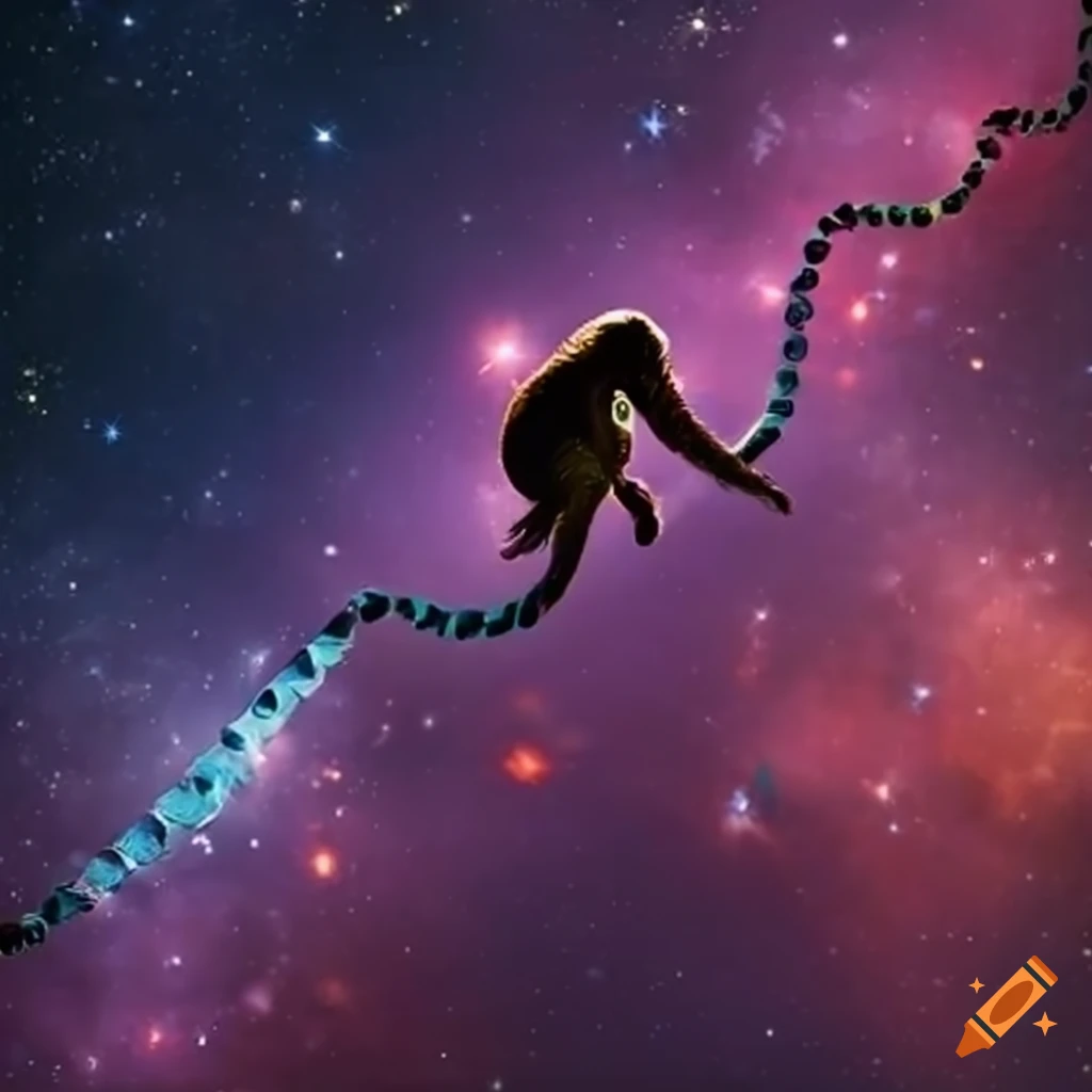 Monkey climbing a dna ladder
