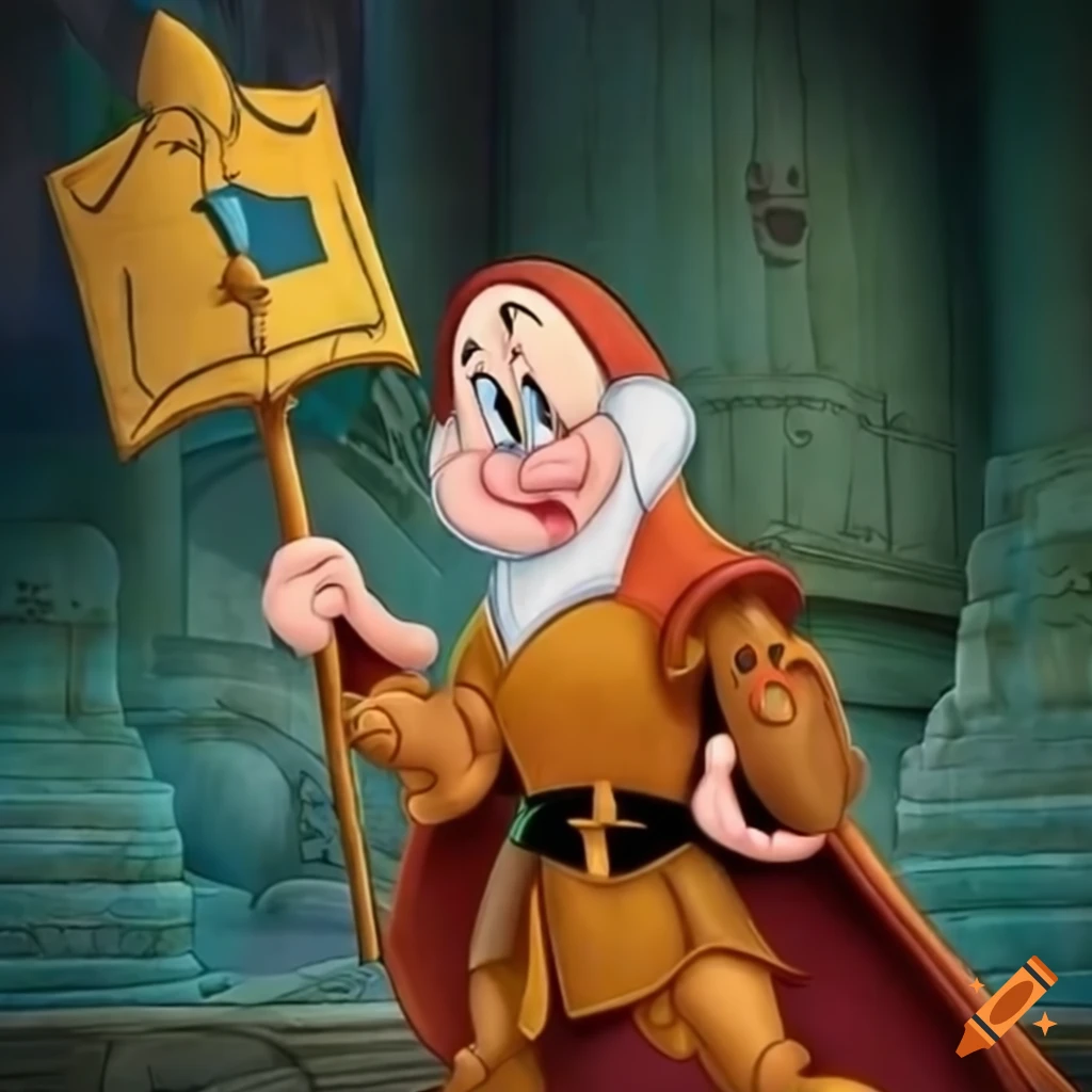Disney's grumpy as a knight of the round table
