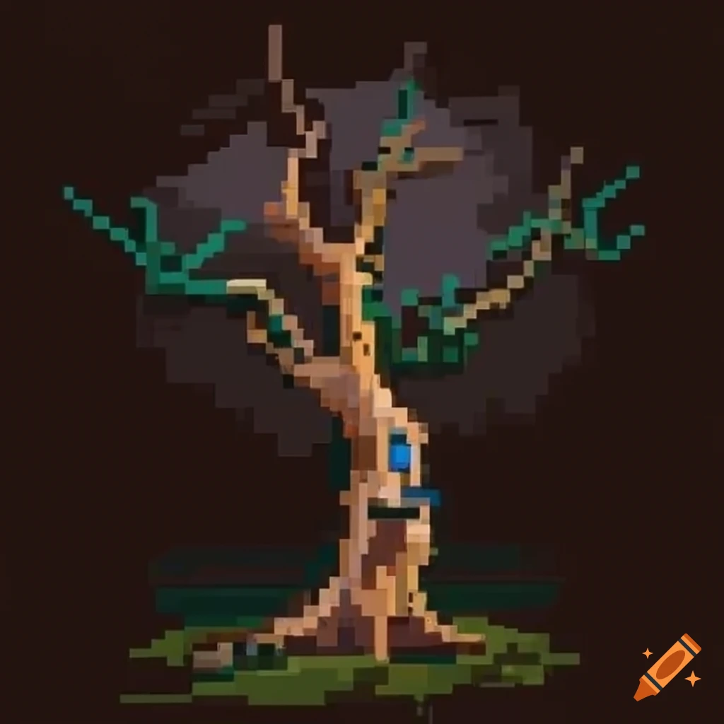 Dead Tree Pixel Art