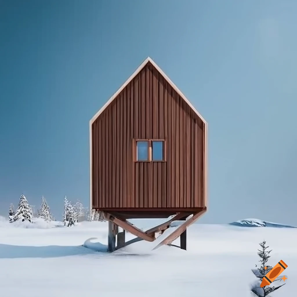 Norwegian nordic cabin architecture on Craiyon