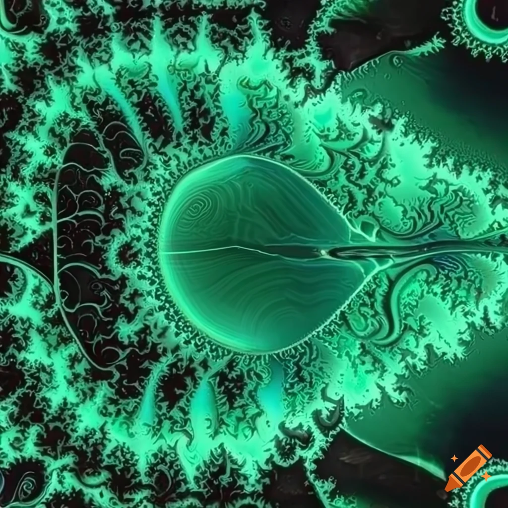 Abstract image of malachite patterns