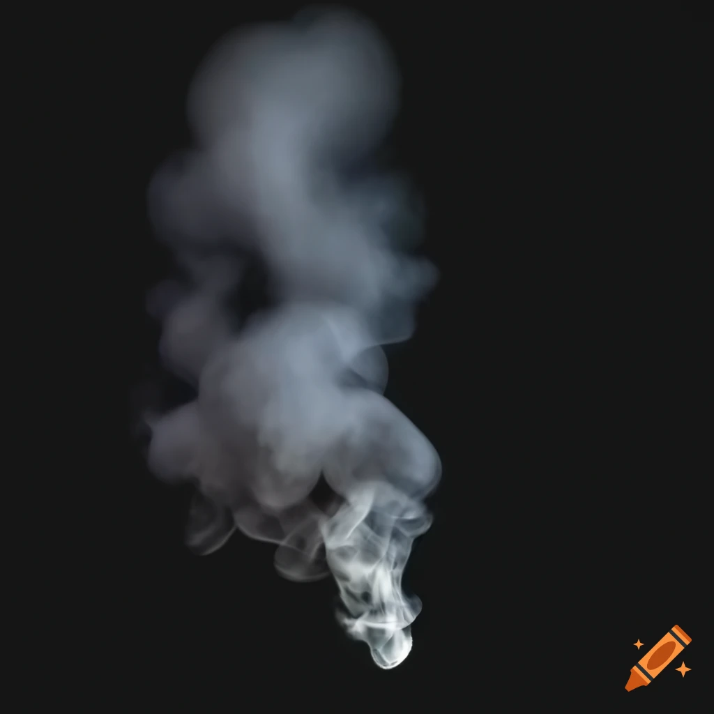 Artistic representation of smoke on Craiyon