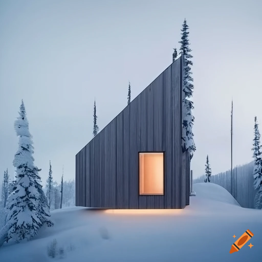 Norwegian nordic minimalism tower cabin architecture