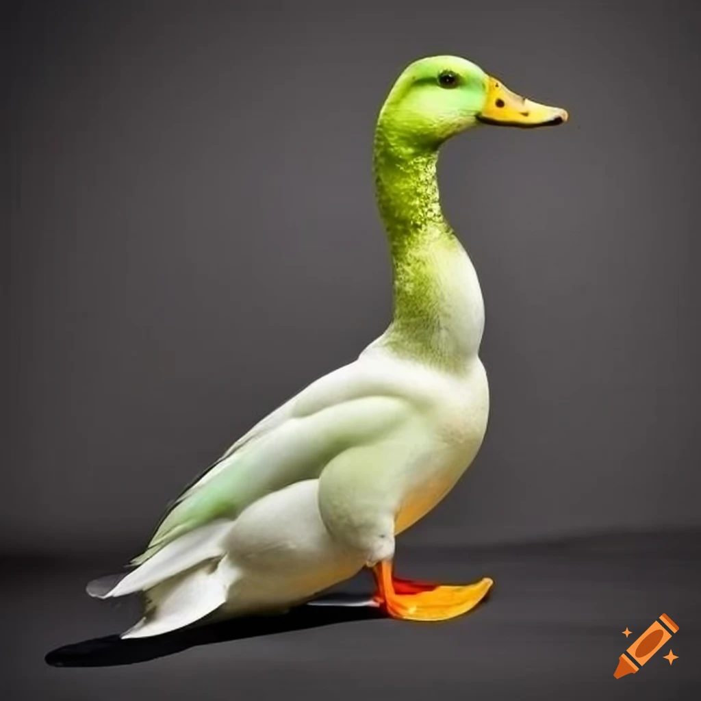 Green radioactive duck on Craiyon