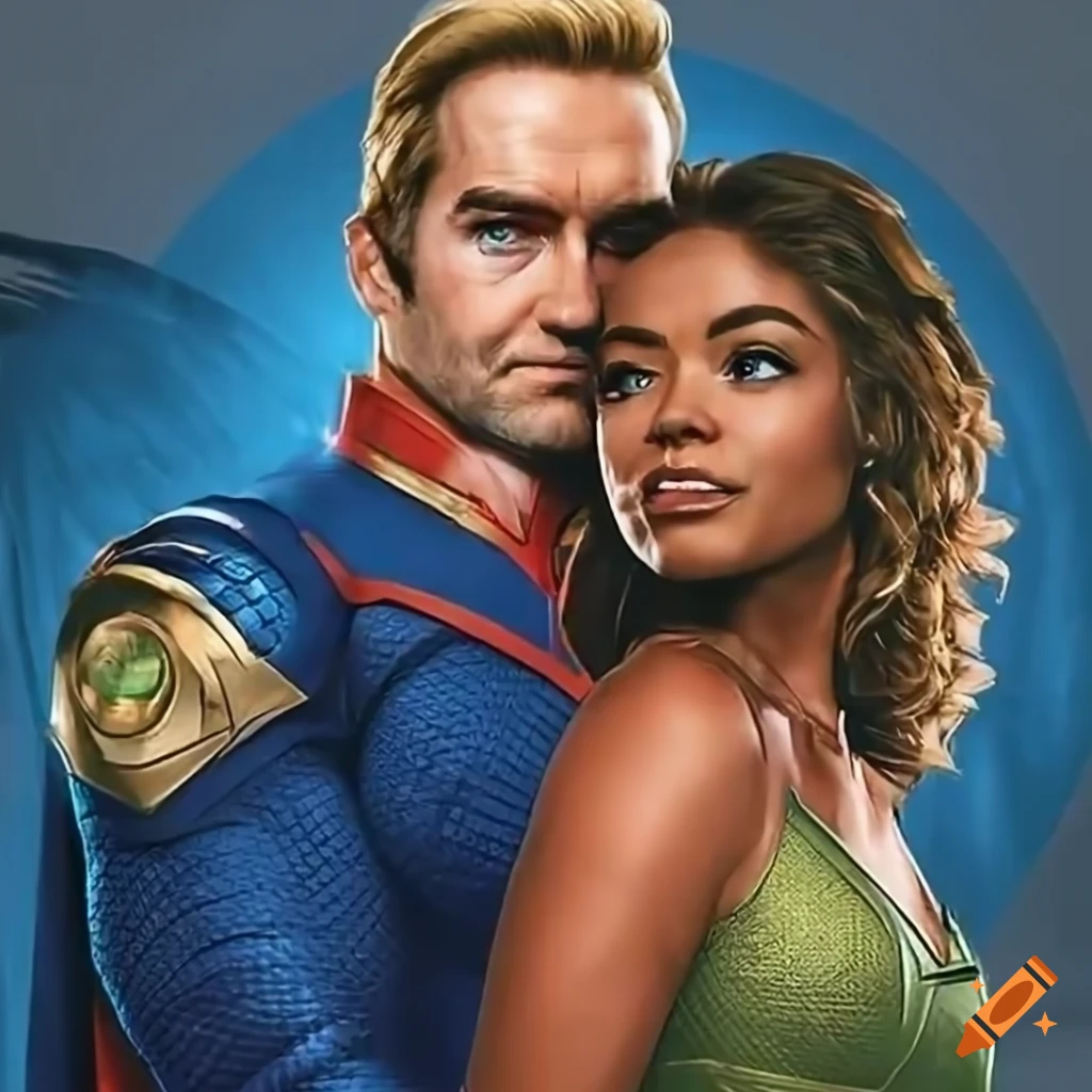 Homelander from the series the boys with an israeli flag on Craiyon