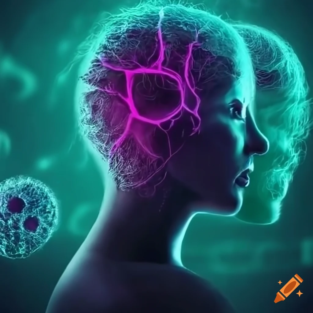 Neural network concept illustration on Craiyon