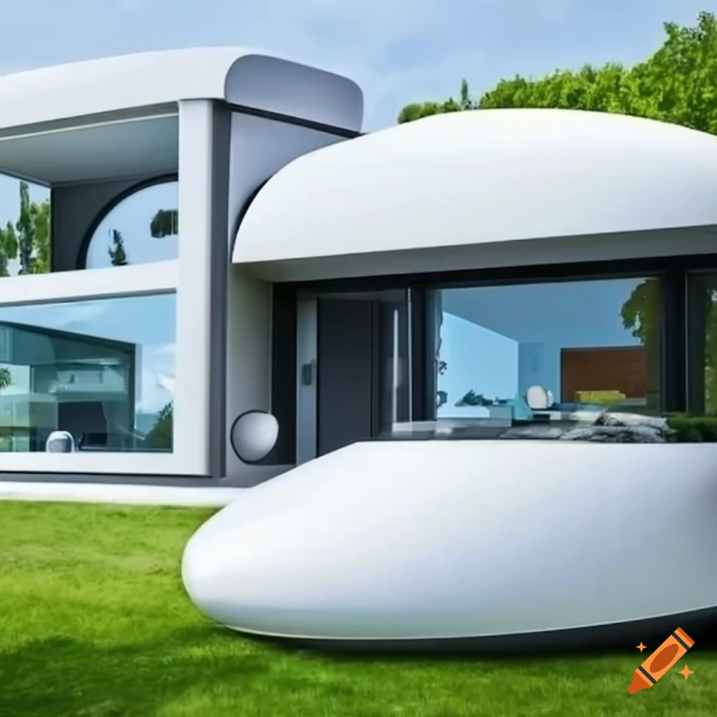 Futuristic home with automation on Craiyon