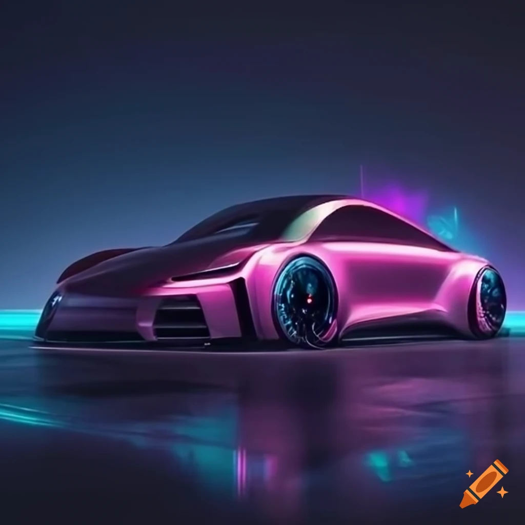 Cyberpunk porsche concept on Craiyon