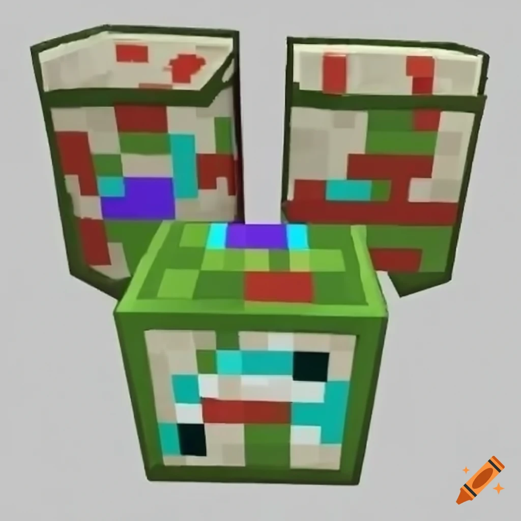 Collection of minecraft jars on Craiyon