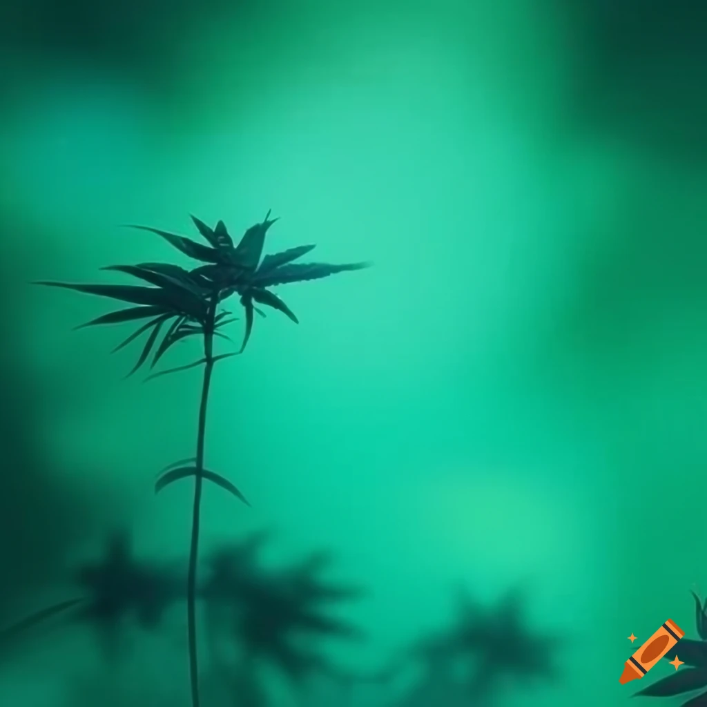 Visually engaging green background for cannabis-themed website on Craiyon