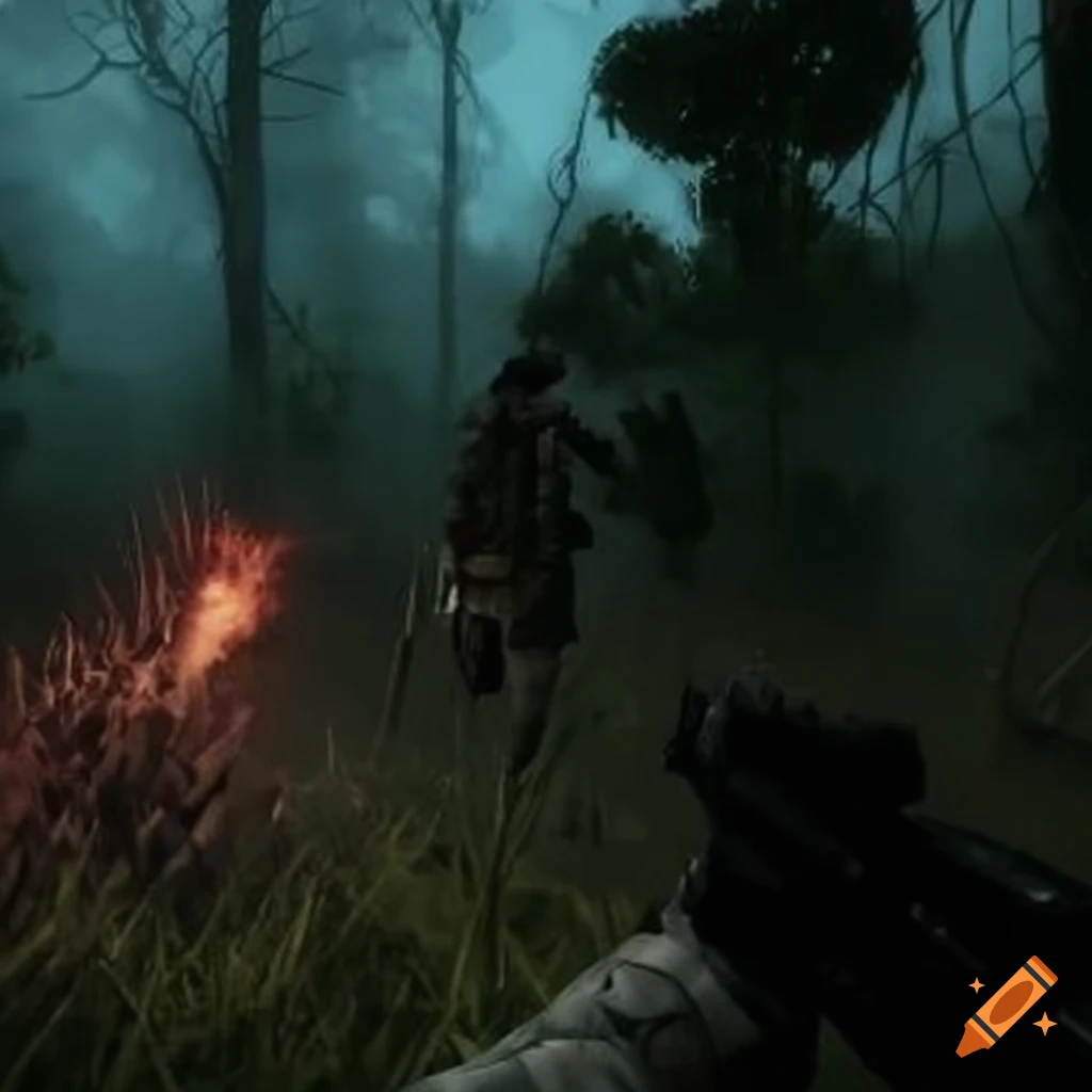 Image representing survival mode in a game on Craiyon