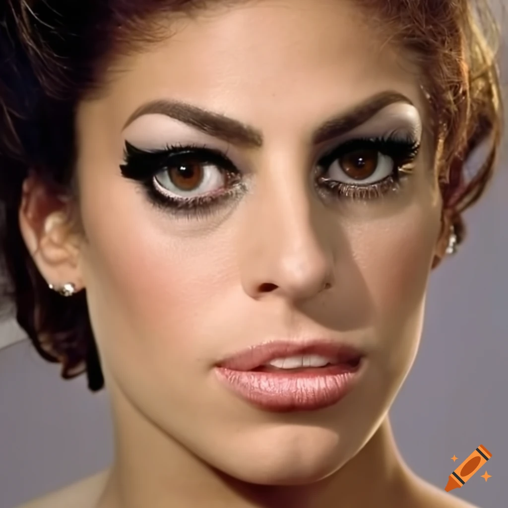 Close-up portrait of stunning young woman with detailed lighting on Craiyon