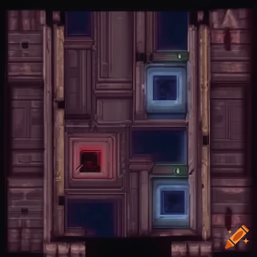 Icy tourian tiles from metroid zero mission game on Craiyon