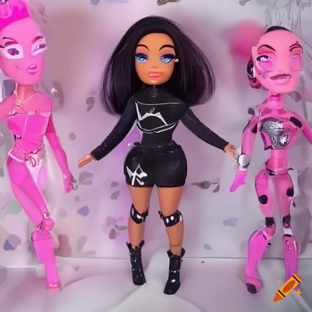 Tinsel baddie dolls on Craiyon